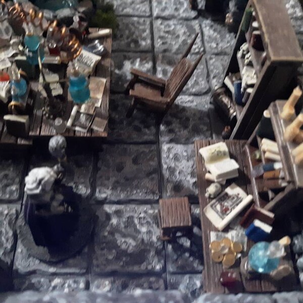 Hand Painted Cartography Desk: TTRPG Tavern Miniatures, 28mm Terrain - Etsy