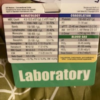 Laboratory Values Badge Card Reference Horizontal for Nurse Medic EMT ...