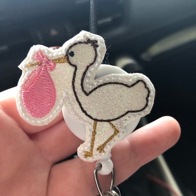 Stork Badge Reel-labor and Deliver Badge-labor & Delivery Nurse Gift ...