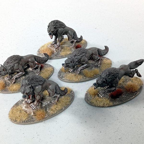 6PC Gnoll Ambush, Dnd Miniature Gnolls for Table Top Games, Wargames ...