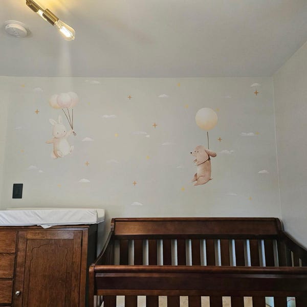 Balloon Dog Wall Decal, Plastic-free Kids Room Wall Stickers - Etsy