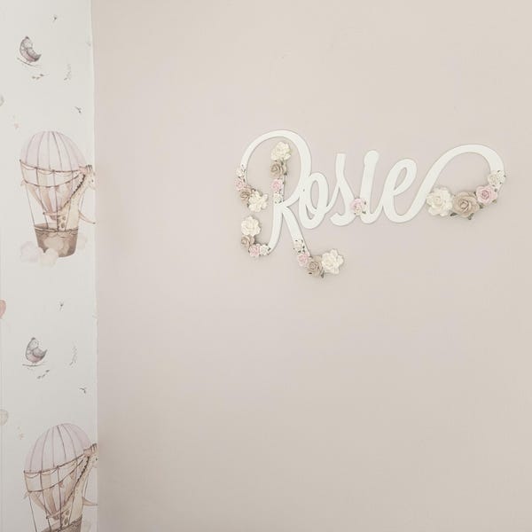 Large Name Sign, Large Name Sign for Nursery, Large Wall Art, Large ...