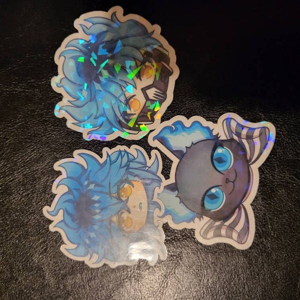 3" Twisted Wonderland Chibi Stickers! | Holographic Water Resistant ...