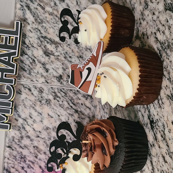 Number 32 Cupcake Toppers, Thirty Two Food Picks, 32nd Birthday ...