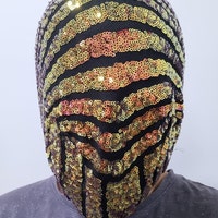 Red Monster .. Custom Masquerade Mask Handmade Covered Red Jewels - Etsy