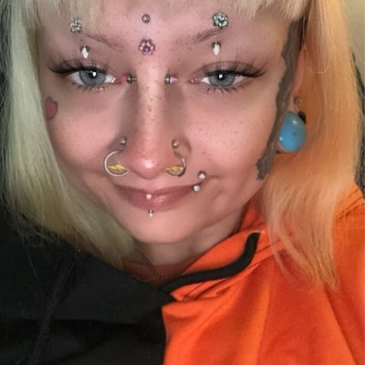 Violet Charoite Stone CURVED SEPTUM TUSK Tribal Septum Nose - Etsy