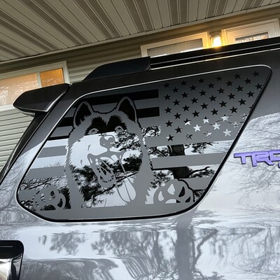 Fits 2009-2017 Chevrolet Traverse Rear Side Windows American Flag ...