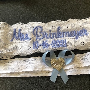 Wedding Garter Personalized | Etsy