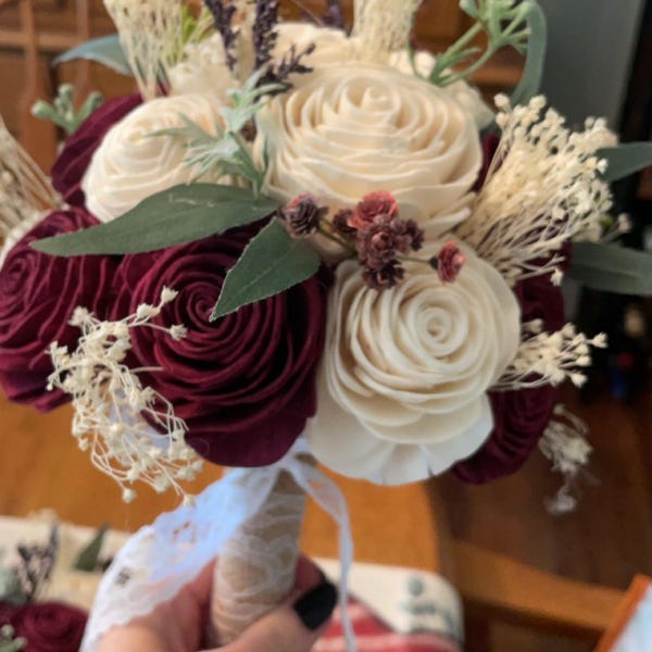 Hunter Green, Wedding Bouquet, Bridal Bouquet, Sola Flower, Wedding ...