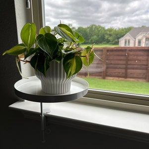Windowsill Clamp Tray for Indoor Plants, Plant Decor, More Space for ...