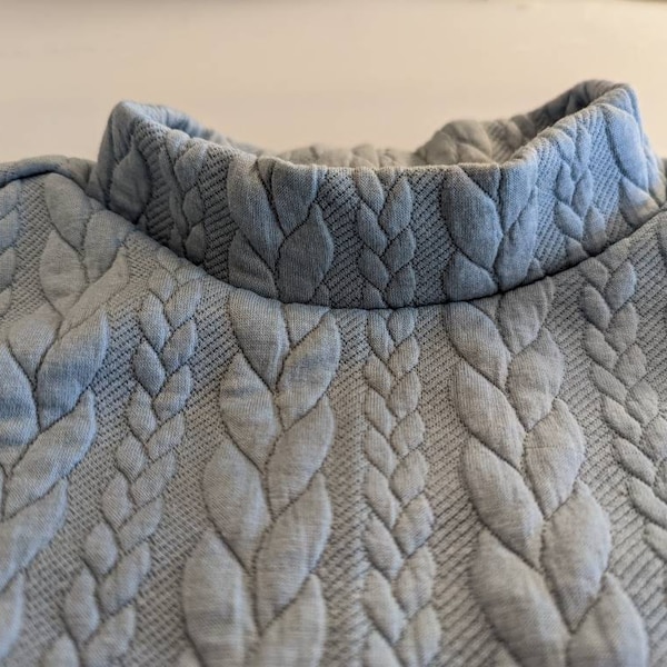 Cable Knit Jersey Fabric by Half Meter / Half Yard. Versatile Sewing ...