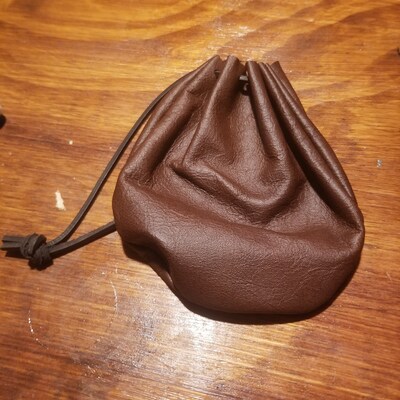Medieval Coin Pouch, Dnd Dice Bag, LARP Leather Drawstring Bag /F/ AB ...
