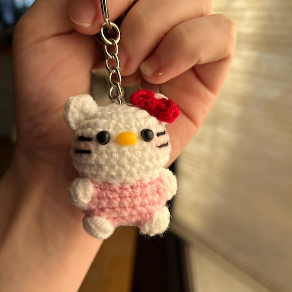 Cute Crochet Animal Keychains, Handmade Amigurumi Plush Bag Charms ...