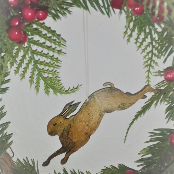 Hare - Wooden Hanging - Etsy