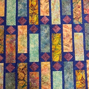 Quilt PATTERN - Chromatic Blast by Blooming Boldly - 68 1/2 X 76 1/2 - Etsy