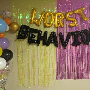 Worst Behavior Bachelorette Party Decor Bach Party Decorations - Etsy
