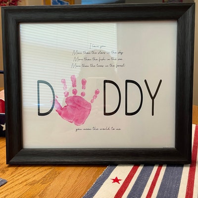 Handprint Art Craft / Daddy Dad Poem / Father's Day / Kids Baby Toddler ...