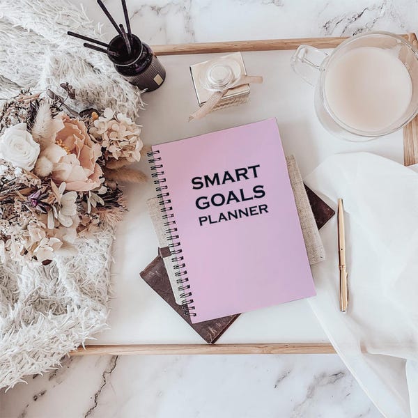 Hardcover Journal Front and Back Mockup Drag and Drop Planner Canva ...