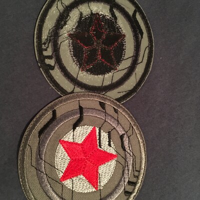 Winter Solider, Bucky Barnes, Arm Emblem Iron-on Embroidered Patch ...