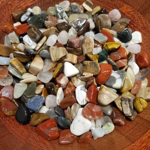 Assorted Mix Tumbled Stones: SMALL MEDIUM or LARGE Sizes | Etsy