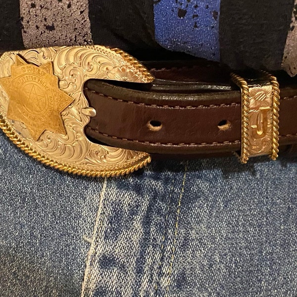 Amish Handmade Leather Belt: Texas Ranger Style Western Belt, 1.75 ...