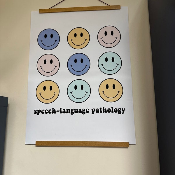 Speech Room Groovy Set of 9 Digital Prints | Speech Room Poster ...