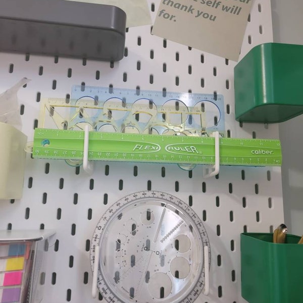 Sewing Template/ruler Holder (IKEA SKADIS or 1/4" Standard Pegboard) - Etsy
