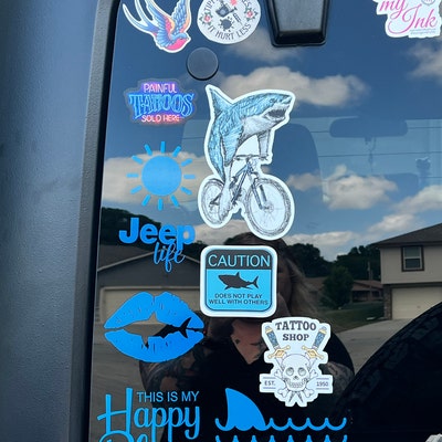 Great White Sticker Great White Vinyl Sticker for Laptops, Cars, Water ...