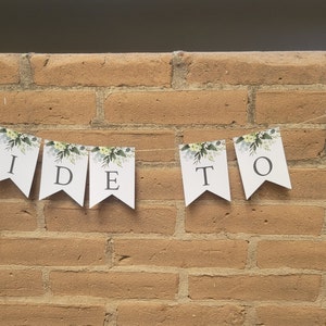 Greenery Editable Bunting, Foliage DIY Banner Template, Botanical ...