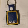Aldi Key Fob, Aldi, Keychain, Aldi Quarter Keeper, Birthday Gift ...