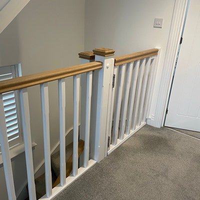 Solid Oak Stair Gate - Etsy UK