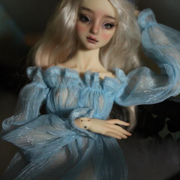 Bjd Doll College Badge V-neck Sweater Jacket Shirt Top 1/4 MSD 1/3 SD17 Uncle ID75 Custom Doll ...