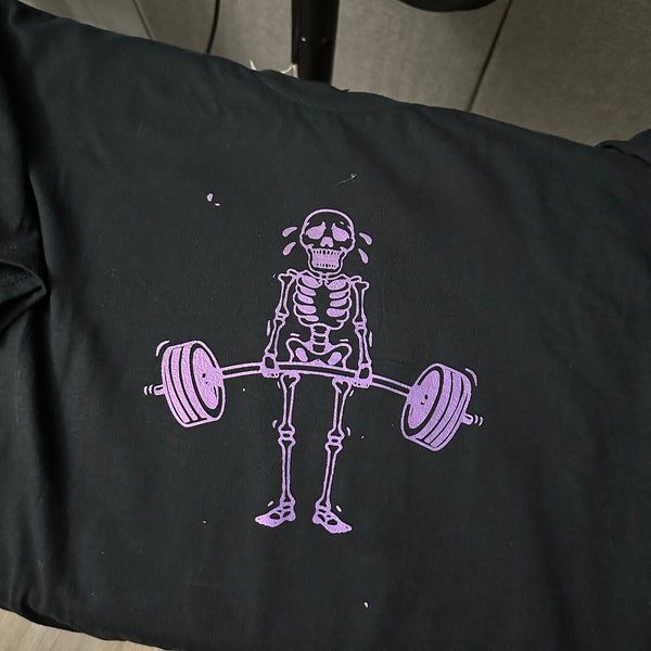 Skeleton Deadlift SVG | Gym SVG | Workout Shirt Sticker Decal T-shirt ...