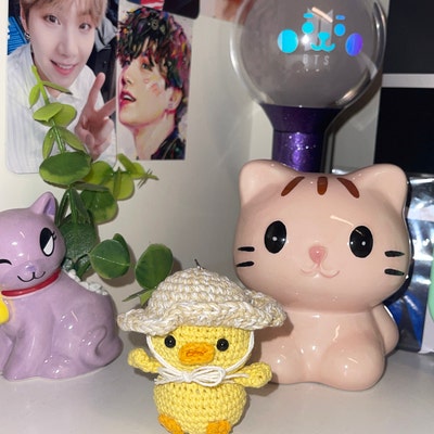 Duck Keychain, Duck With Hat Keychain, Ducky Keychain, Cute Duck ...