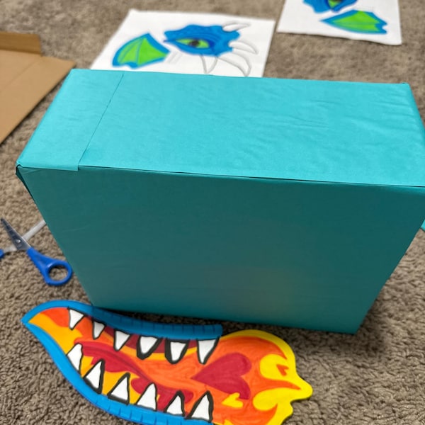 Dragon Printable Box Kit | DIY Valentine Box Decor Kit for Valentine's ...