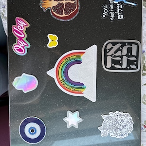 Shabbat Shalom Jewish Holographic Sticker, Judaism, Challah, Kiddush ...