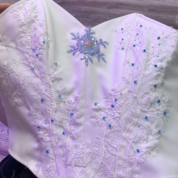 Lace Fabric Snowflake Tree Exquisite Ivory Tulle Embroidery Fabric ...