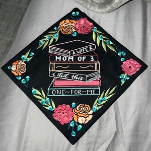 Embroidered Graduation Cap Topper Lemon Graduation Cap - Etsy