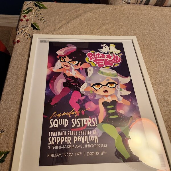 Squid Sisters Concert Poster Artist Print Illustration Splatoon - Etsy