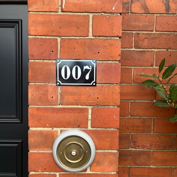 Personalised French Style Metal House Name And/or Number Plaque in ...