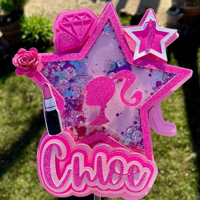 Pink Doll Cake Topper , Doll Cake Topper - Etsy