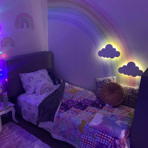 Set of 2 CLOUD WALL LIGHTS - Nursery Lighting - Baby Room Night Light ...