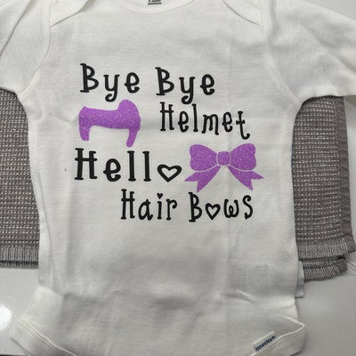 Bye Bye Helmet Hello Hair Bows - Etsy