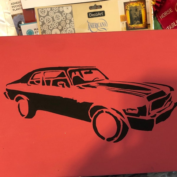 Classic Sports Muscle Car Reusable Stencil (many Sizes) - Etsy