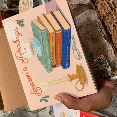Bookish Christmas Card, Holiday Seasons Readings, Classic Christmas ...