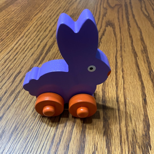 Natural Wood/wooden Bunny Toy, Rabbit Toy Gift Kids - Toy Bunny ...