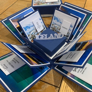 Navy Blue & Silver Exploding Wedding Invitation Boxes Luxury - Etsy