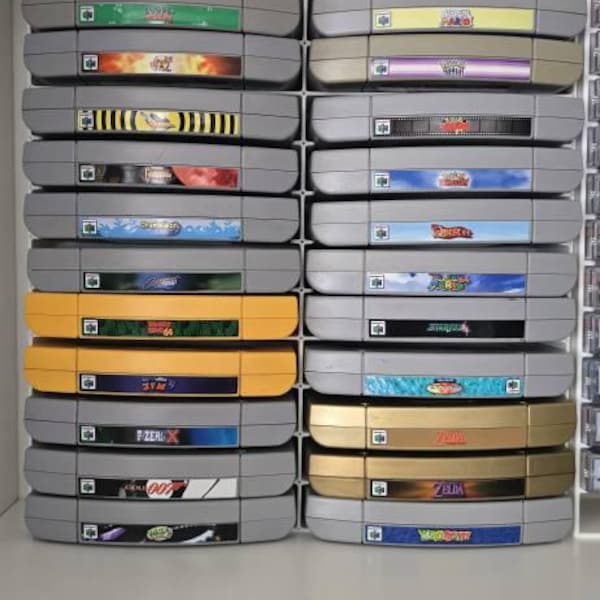 N64 "half Width" End Labels - Entire US Library + Variants + Player's ...