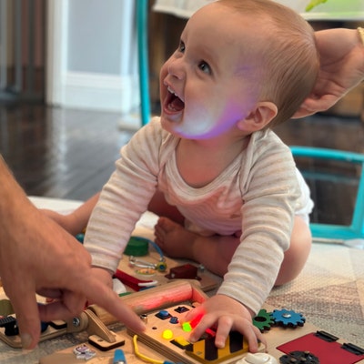 Mission Control Panel for Toddler Busy Board LED Light Toy Switch Box ...