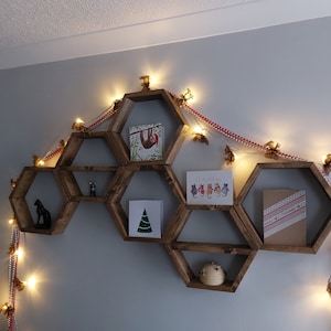 Honeycomb Shelf Copper Copper Shelf Behive Shelf Hexagon | Etsy